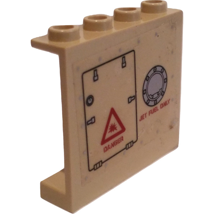 LEGO Panel 1 x 4 x 3 with Jet Fuel Plug and Hatch (Right) Sticker ...