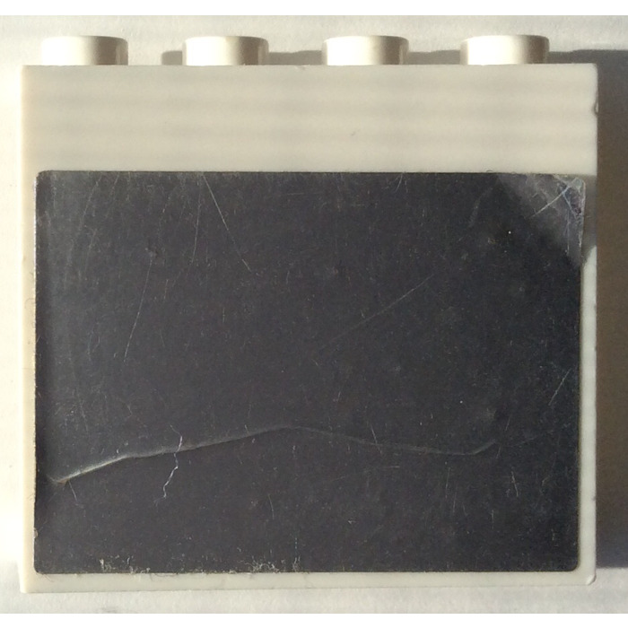 LEGO Panel 1 x 4 x 3 with Mirror Sticker with Side Supports (60581 ...