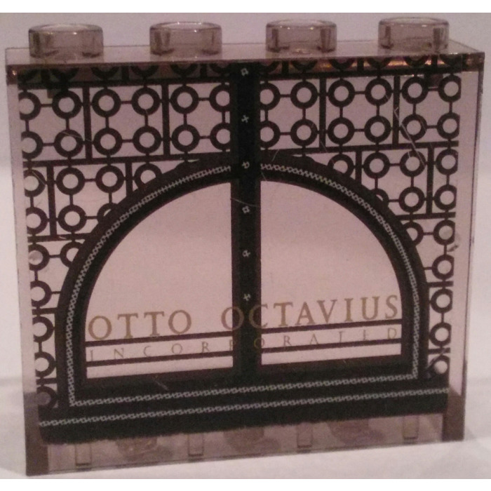LEGO Panel 1 x 4 x 3 with Otto Octavius Sticker without Side Supports ...