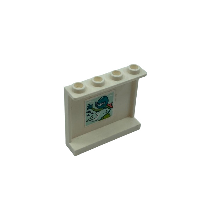 LEGO Panel 1 x 4 x 3 with Picture of Diver with Helmet and Dolphin ...