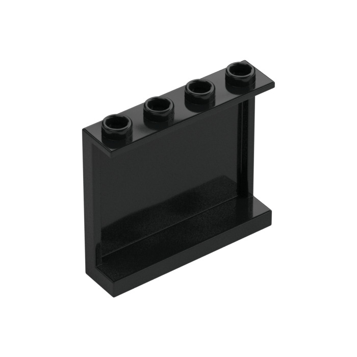LEGO Panel 1 x 4 x 3 with Sonic Minifigure Diagram with Side Supports ...