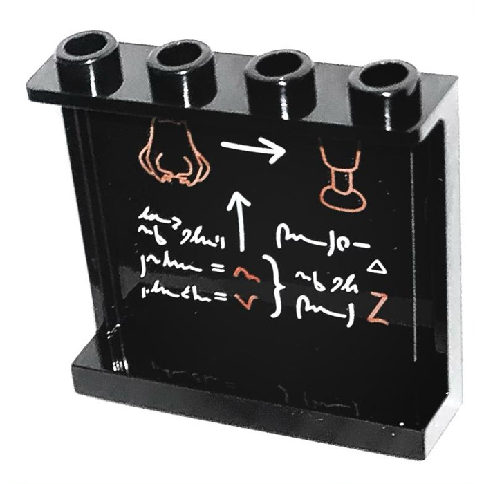 LEGO Panel 1 x 4 x 3 with Transfiguration Spell Sticker with Side ...