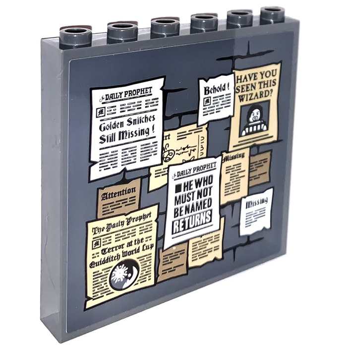 LEGO Panel 1 x 6 x 5 with Daily Prophet Billboard Sticker (59349 ...
