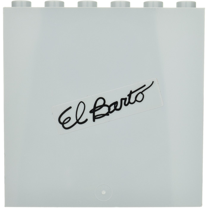 LEGO Panel 1 x 6 x 5 with ‘El Barto’ Graffiti Sticker (59349) | Brick ...