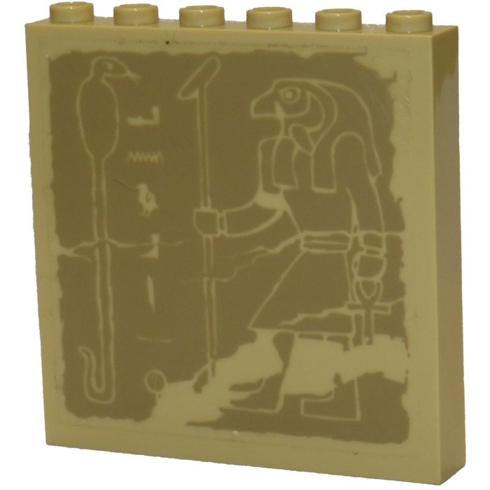 LEGO Panel 1 x 6 x 5 with Hieroglyphics, Horus and Snake Sticker (59349 ...