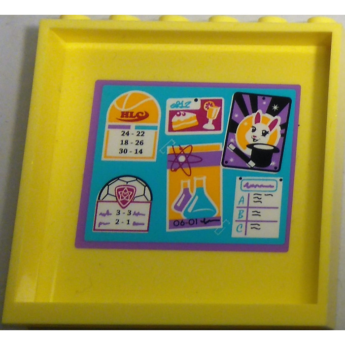 LEGO Panel 1 x 6 x 5 with Hlc Message Board / Bulletin Sticker (59349 ...