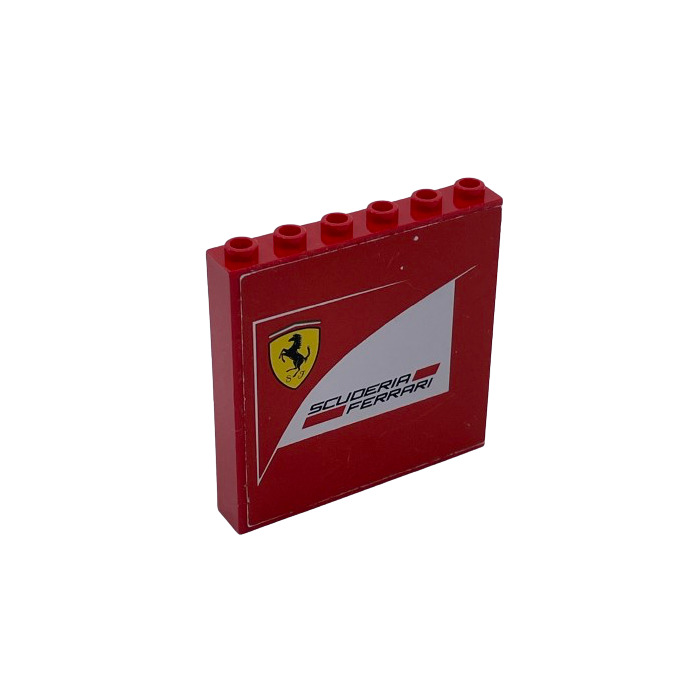 LEGO Panel 1 x 6 x 5 with Scuderia Ferrari Logo Sticker (59349) | Brick ...