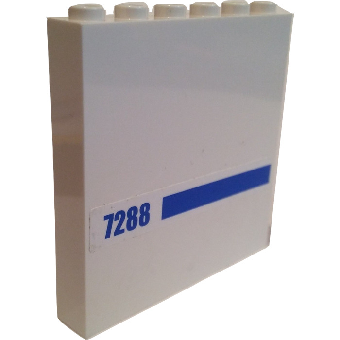 LEGO Panel 1 x 6 x 5 with Striped 7288 (Outer) and Map Screen (Inner ...