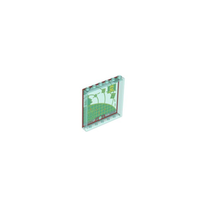 LEGO Panel 1 x 6 x 5 with Tracking Monitor with Presents and Santa ...