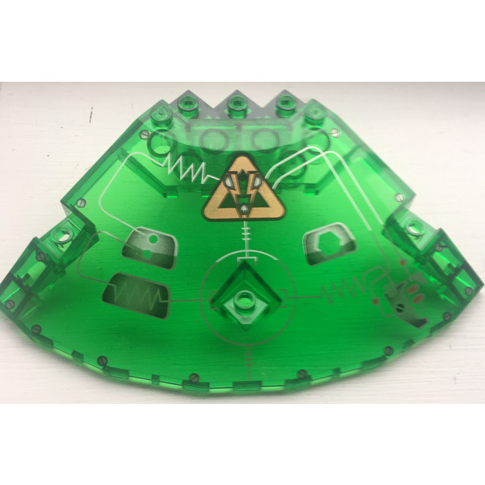 LEGO Panel 10 x 10 x 2.3 Quarter Saucer Top with Arachnoid Star Base ...