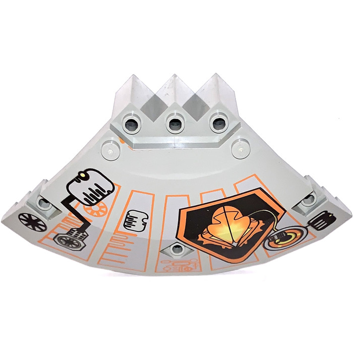 LEGO Panel 10 x 10 x 2.3 Quarter Saucer Top with Right UFO (30117 / ...