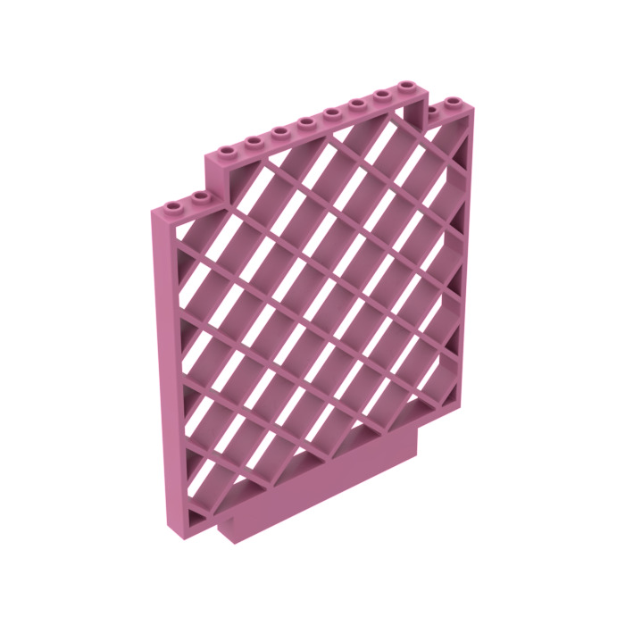 LEGO Panel 12 x 1 x 12 Lattice Wall with upper Corner Cutouts (6165 ...