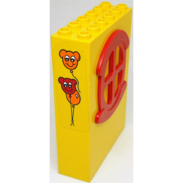 LEGO Panel 2 x 6 x 7 Fabuland with Red Window with Balloons Sticker ...