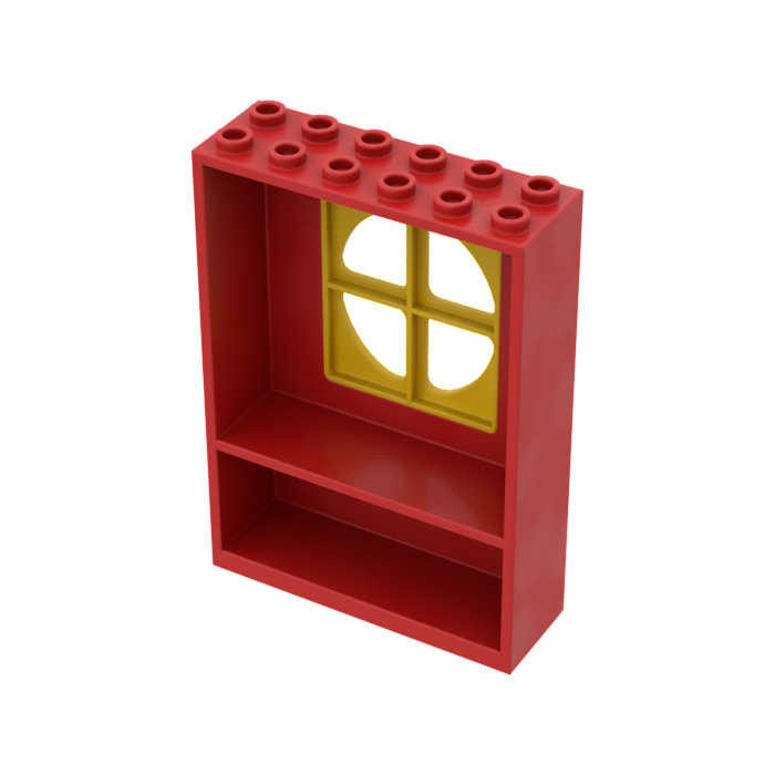 LEGO Panel 2 x 6 x 7 Fabuland with Round Yellow Window (3890) | Brick Owl