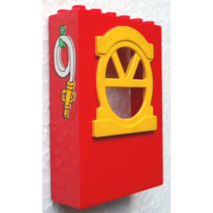 LEGO Panel 2 x 6 x 7 Fabuland with Yellow Round Top Window with Hose ...