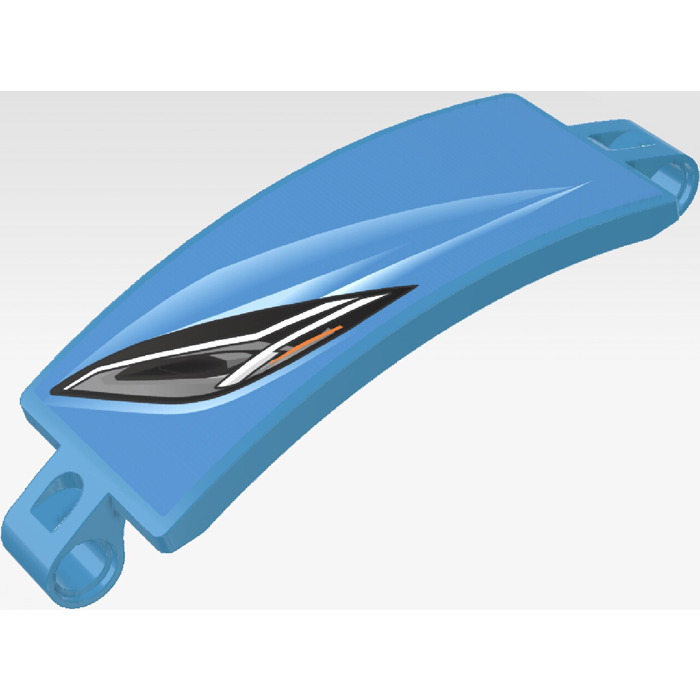 LEGO Panel 3 x 9 Curved with Corvette Headlight (Left) Sticker (4415 ...