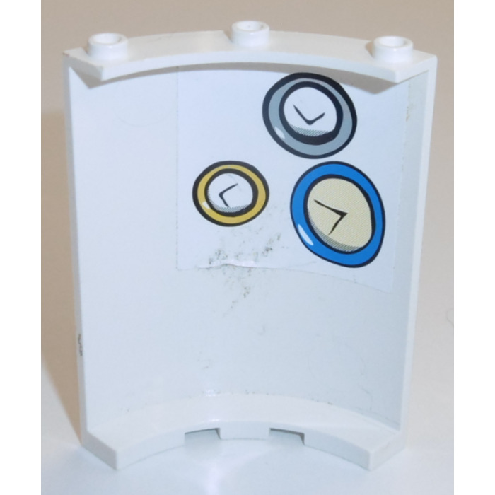 LEGO Panel 4 x 4 x 6 Curved with Metal Door and Plate (outside), Clocks ...