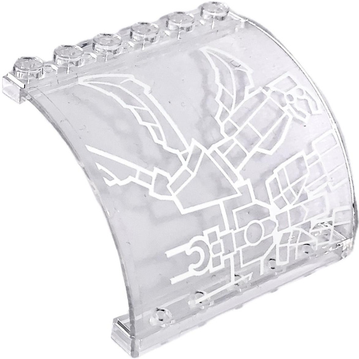 LEGO Panel 6 x 5 x 3 Curved with Mech with Wing Sticker (5065) | Brick ...
