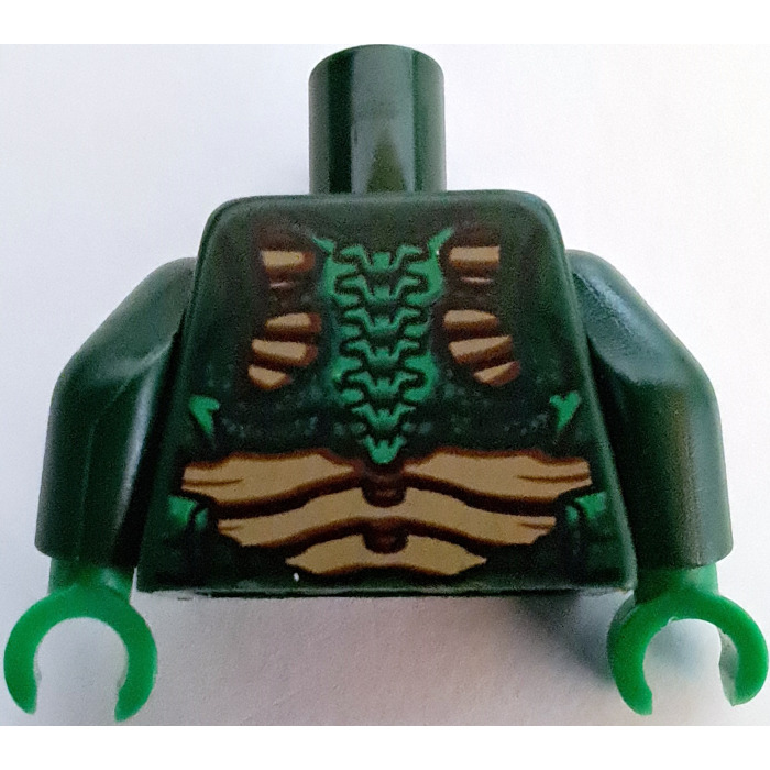LEGO Parademon with Dark Green Armor and Minifig Torso (3814 / 76382 ...