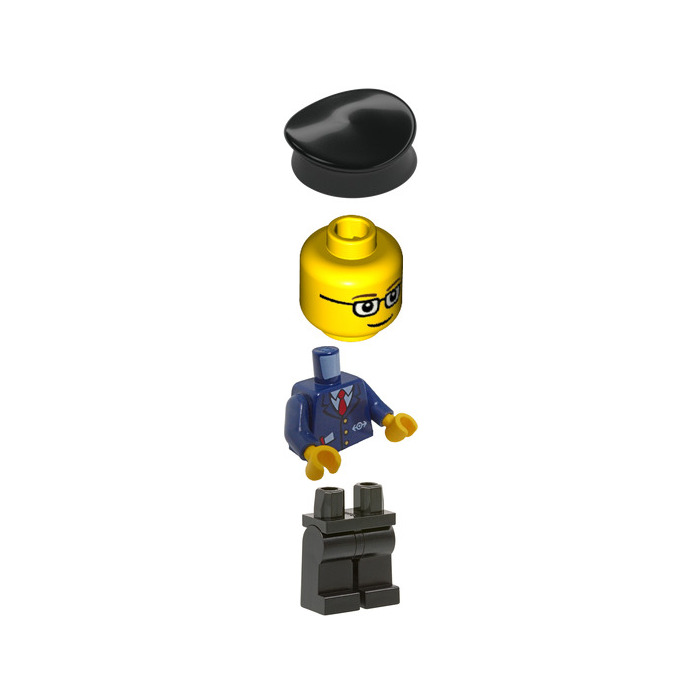 LEGO Passenger Train Conductor Minifigure | Brick Owl - LEGO Marketplace