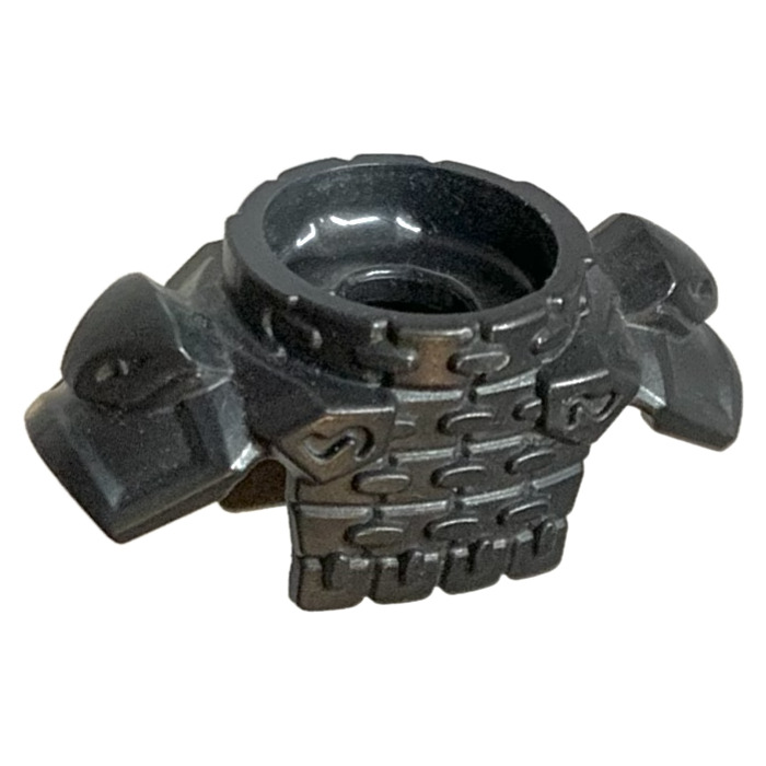 LEGO Pearl Dark Gray Armor with Snake Head Shoulder Pads and Round ...