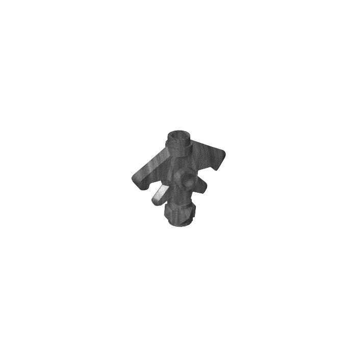 LEGO Pearl Dark Gray Axe Head with Double Blade with Spikes and 3 Studs ...