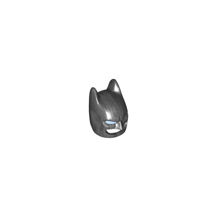 LEGO Pearl Dark Gray Batman Cowl Mask with Bright Light Blue Eyes ...