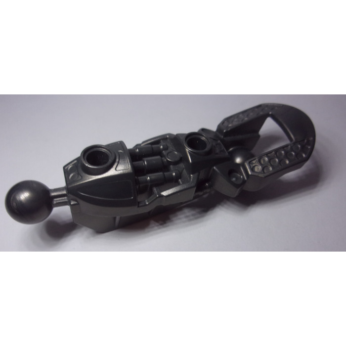 LEGO Pearl Dark Gray Bionicle Toa Upper Leg / Knee Armor with Ball ...
