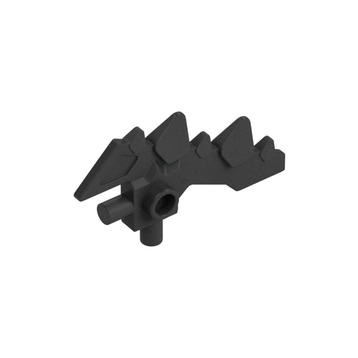 LEGO Pearl Dark Gray Blade with Bars and 5 Spikes (23861 / 28683 ...