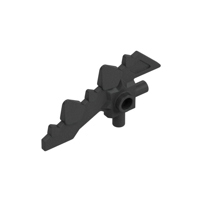 LEGO Pearl Dark Gray Blade with Bars and 5 Spikes (23861 / 28683 ...