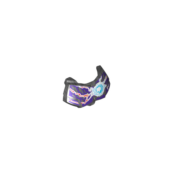 LEGO Chest Armor with Red Lightning on Purple Background (13948 / 98603 ...