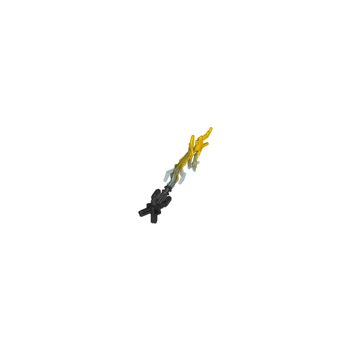 LEGO Pearl Dark Gray Lightning Weapon with Marbled Transparent Light ...