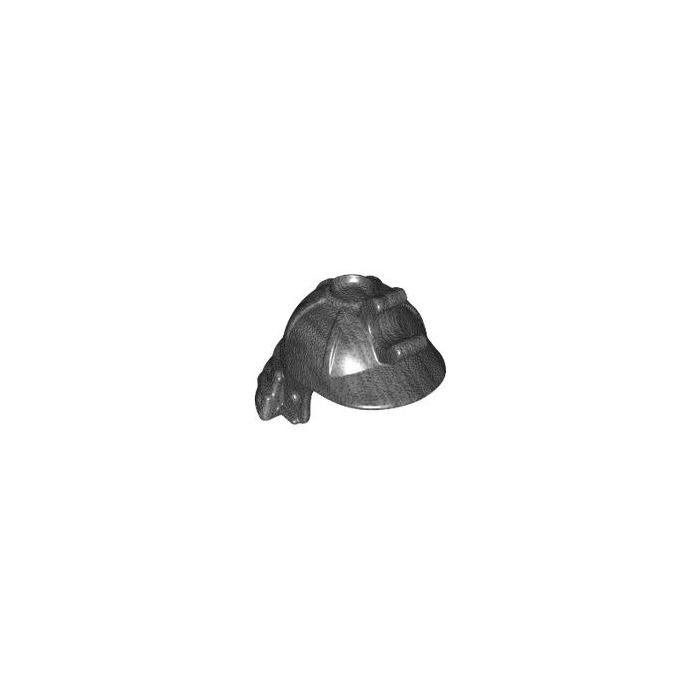 LEGO Pearl Dark Gray Samurai Helmet with Clip and Long Visor (65037 / ...
