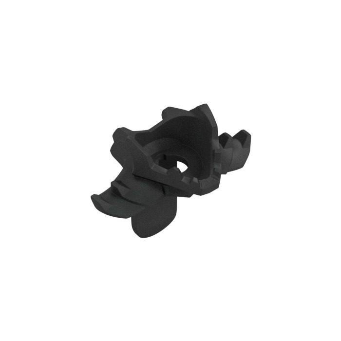 LEGO Pearl Dark Gray Shoulder Armor with Dragon Jaw (5977 / 5985 ...