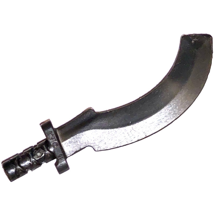 LEGO Pearl Dark Gray Sickle Sword (93247) | Brick Owl - LEGO Marketplace