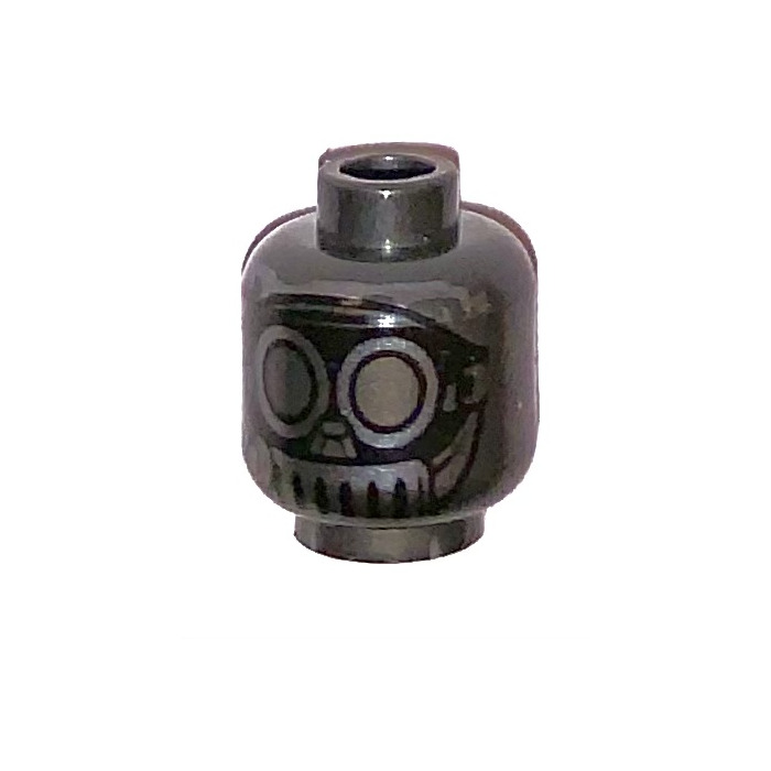 LEGO Pearl Dark Gray Unkar's Thug with Gray Outfit Minifigure Head ...
