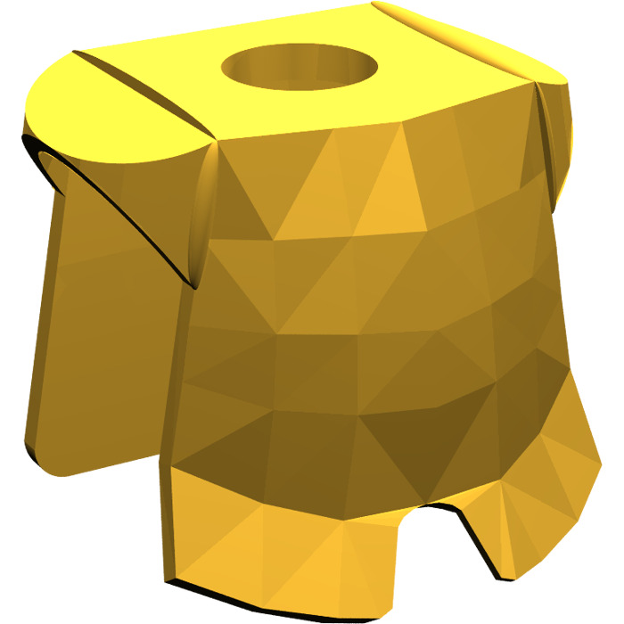 LEGO Pearl Gold Armor Breastplate with Leg Protection (2587 / 33468 ...