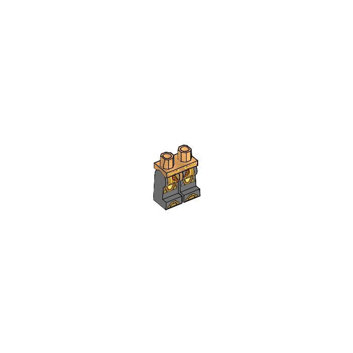 LEGO Pearl Gold Axl with Neon Reddish Orange Visor and Gold Torso ...