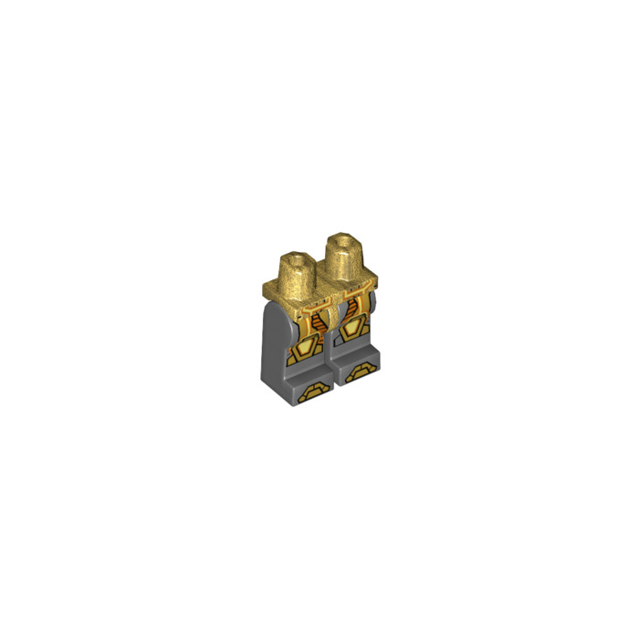 LEGO Pearl Gold Axl with Neon Reddish Orange Visor and Gold Torso ...