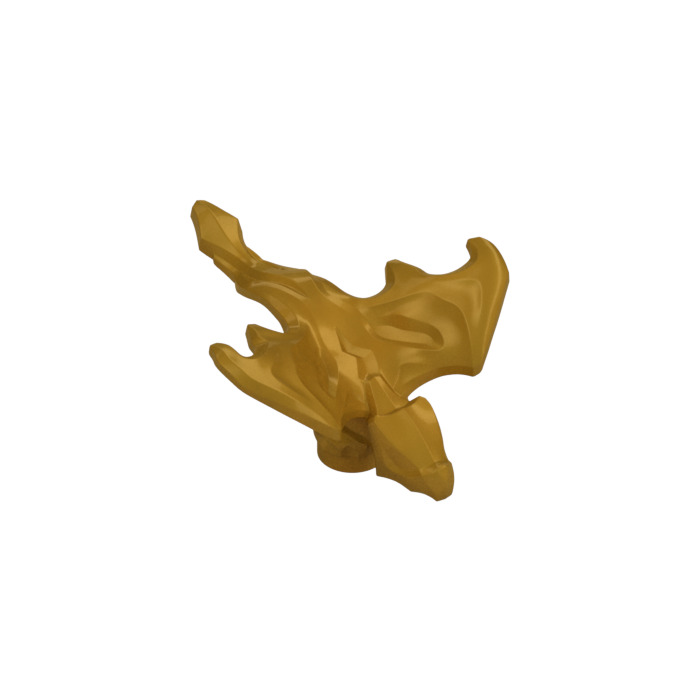 LEGO Pearl Gold Baby Dragon with Spread Wings (5502) | Brick Owl - LEGO ...