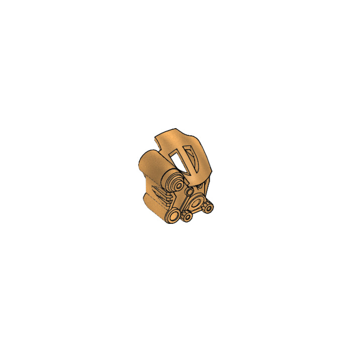LEGO Pearl Gold Bionicle Mask of Ice (19064) | Brick Owl