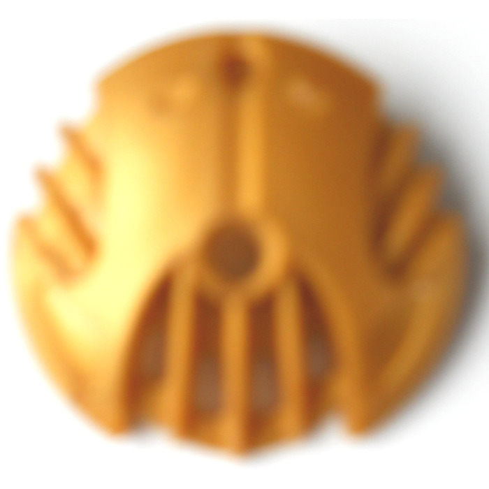 LEGO Pearl Gold Bionicle Shield 5 x 5 with 7 Fins (45274) | Brick Owl