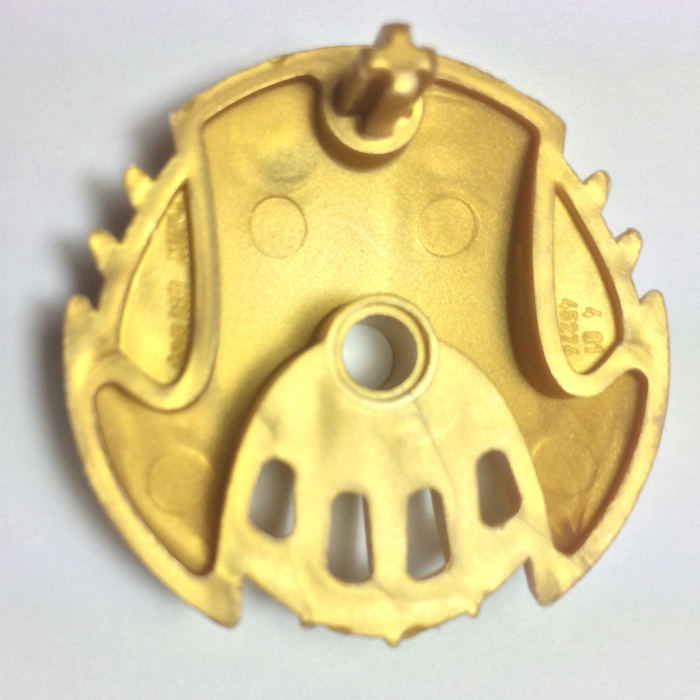 LEGO Pearl Gold Bionicle Shield 5 x 5 with 7 Fins (45274) | Brick Owl ...