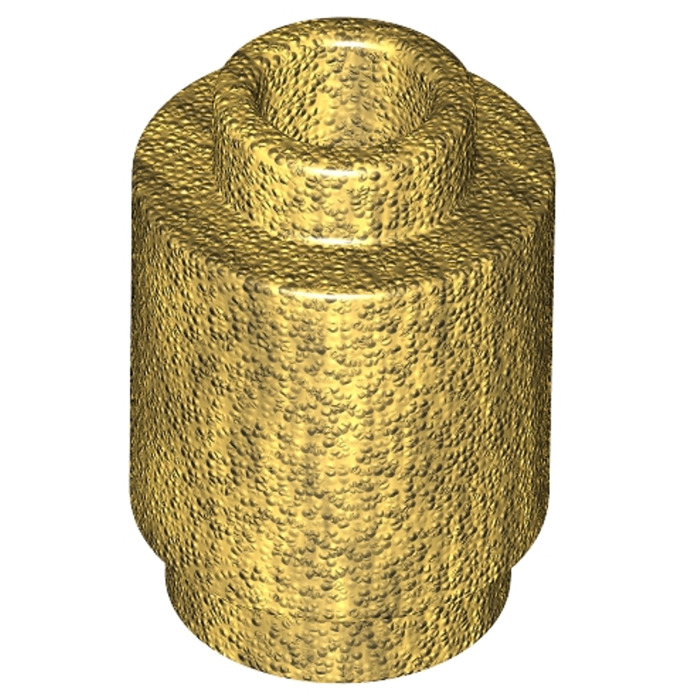 LEGO Pearl Gold Brick 1 x 1 Round with Open Stud (3062 / 35390) | Brick ...