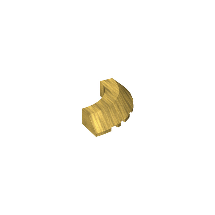 LEGO Pearl Gold Brick 5 x 5 Round Corner (3374 / 76795) | Brick Owl ...