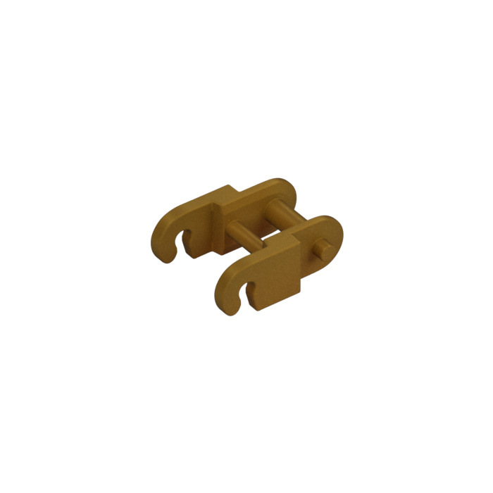 LEGO Pearl Gold Chain Link with Beveled Edge (14696) | Brick Owl