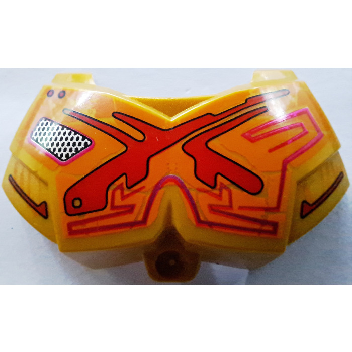 LEGO Pearl Gold Chest Armor with Red and orange (19747 / 98603) | Brick ...