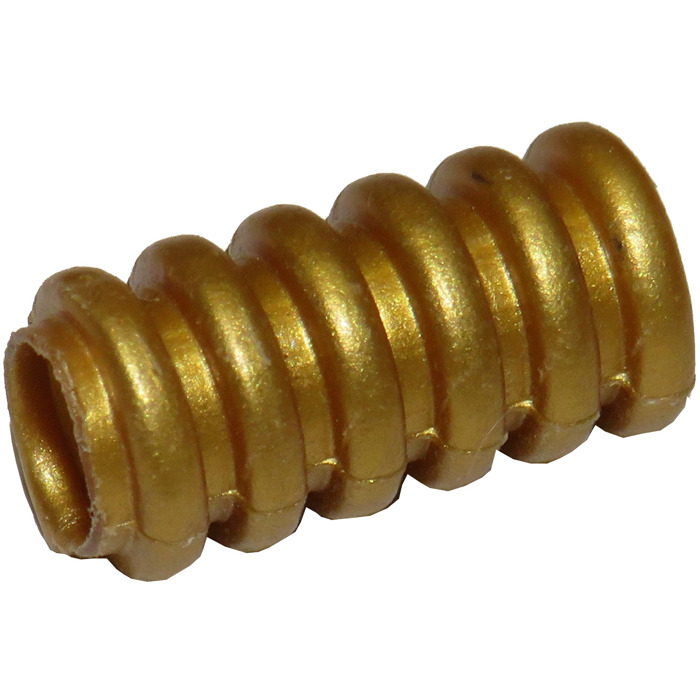 LEGO Pearl Gold Corrugated Hose 1.6 cm (2 Studs) (57713 / 72504 ...