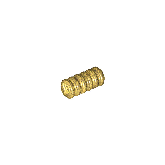 LEGO Pearl Gold Corrugated Hose 1.6 cm (2 Studs) (57713 / 72504 ...