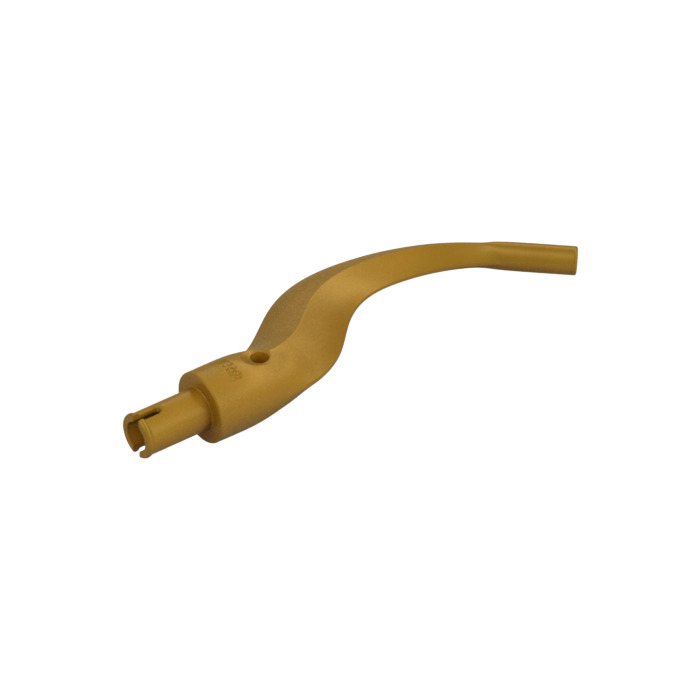 LEGO Pearl Gold Curved Horn with Pin (5156 / 24204) | Brick Owl